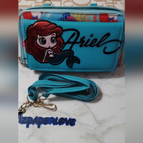 Bags | Ariel Themed Blue Crossbody Bag | Poshmark